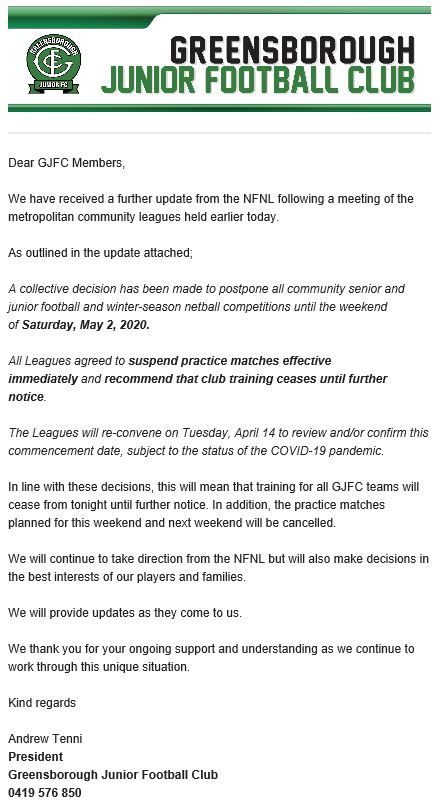 Greensborough Junior Football Club | GJFC
